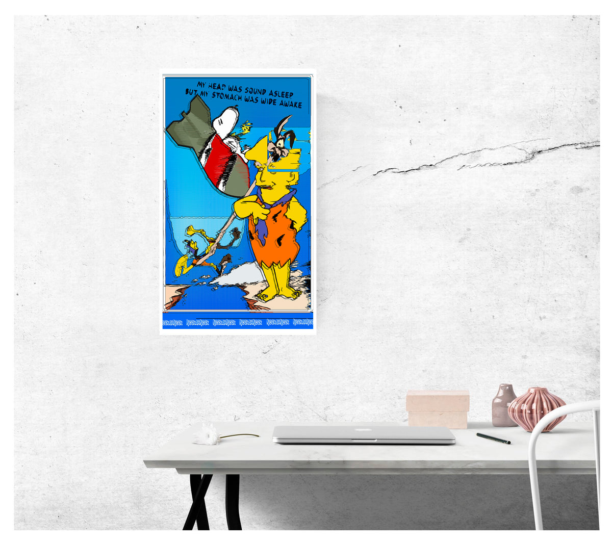 Cartoon Mash Ups - Comic Strip Quote - 13”x22” Vintage Style Showprint ...